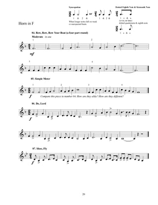 Method book french horn 01 (beginner) | PDF