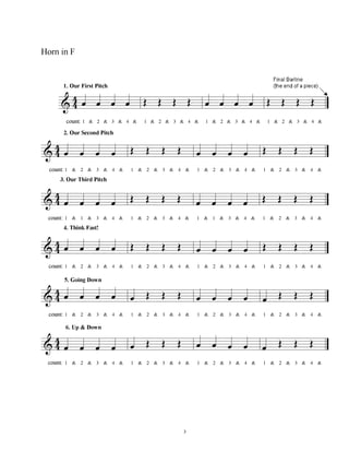 Method book french horn 01 (beginner) | PDF