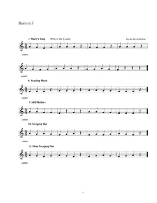 Method book french horn 01 (beginner) | PDF