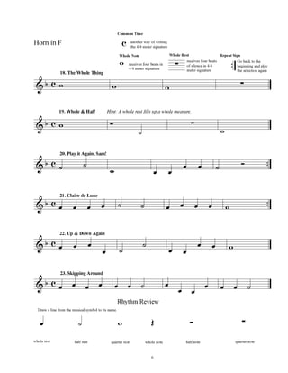 Method book french horn 01 (beginner) | PDF