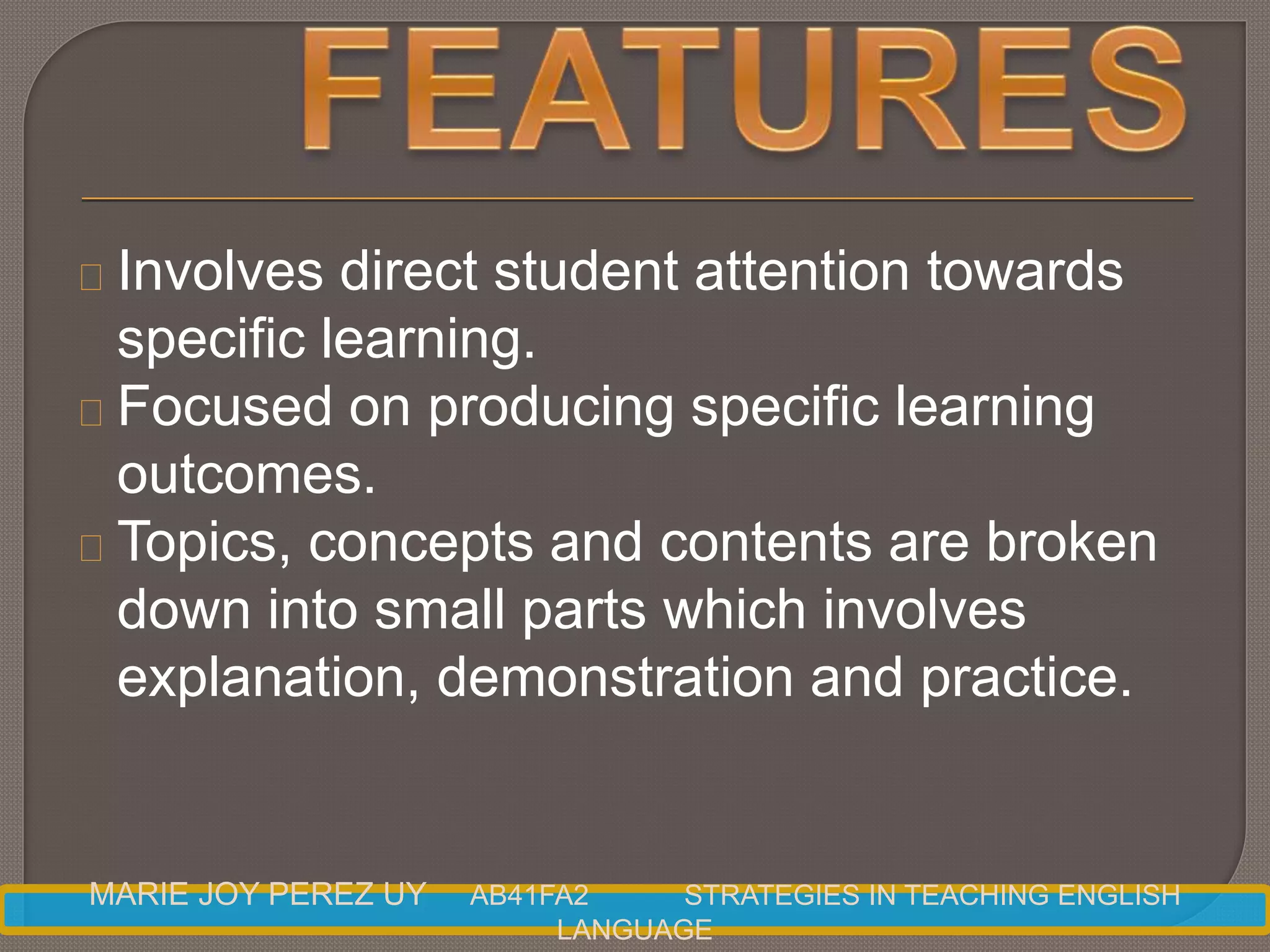 Explicit Teaching | PPTX