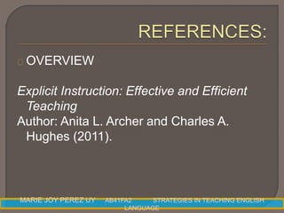 Explicit Teaching | PPTX