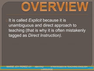 Explicit Teaching | PPTX