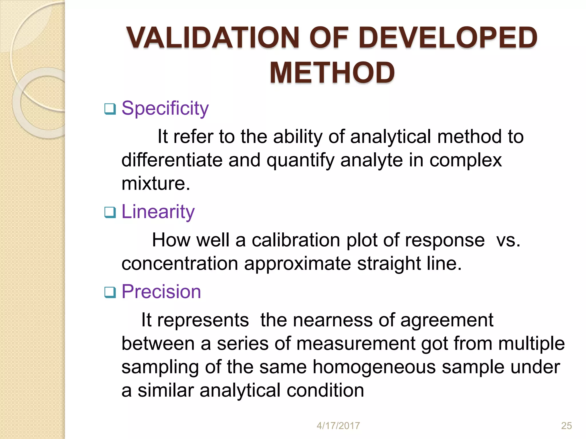 Method development and validation | PPTX