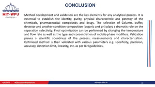 Method development and validation in HPLC | PPTX | Chemistry | Science