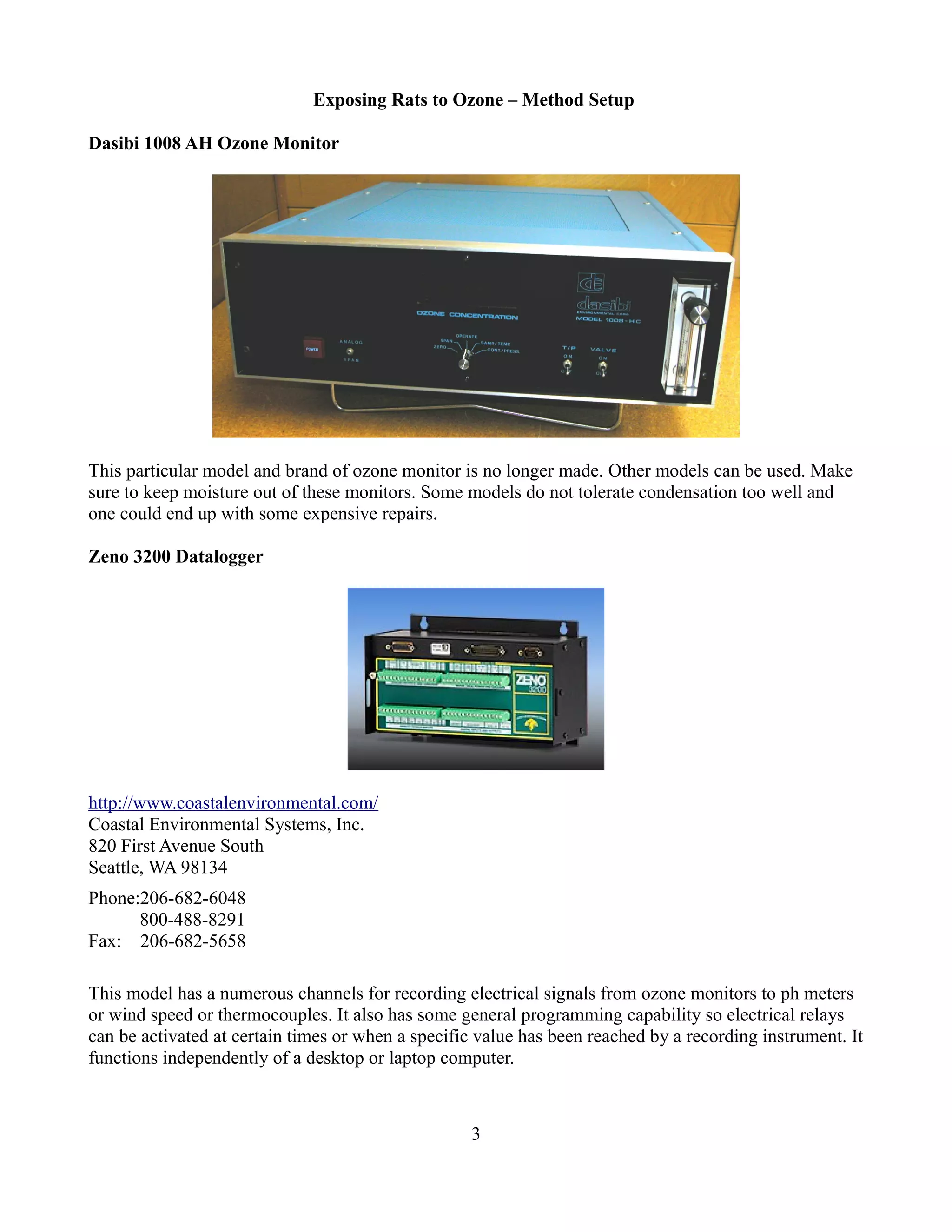 Method to expose rats to ozone-updated2014 | PDF