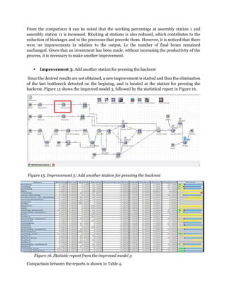Method for analysing bottlenecks and improvements using simulation | PDF | Mechanical and ...