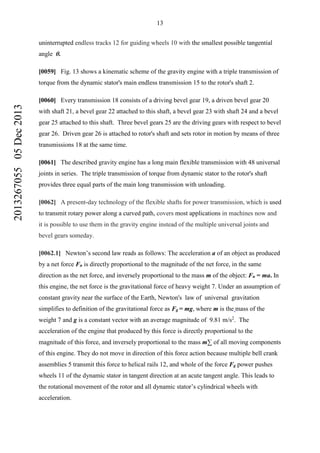 Method for converting gravitational force into rotary motion and ...