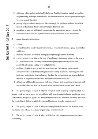 Method for converting gravitational force into rotary motion and ...