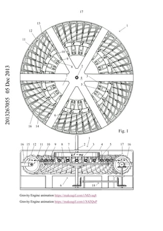 Method for converting gravitational force into rotary motion and ...