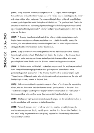 Method for converting gravitational force into rotary motion and ...