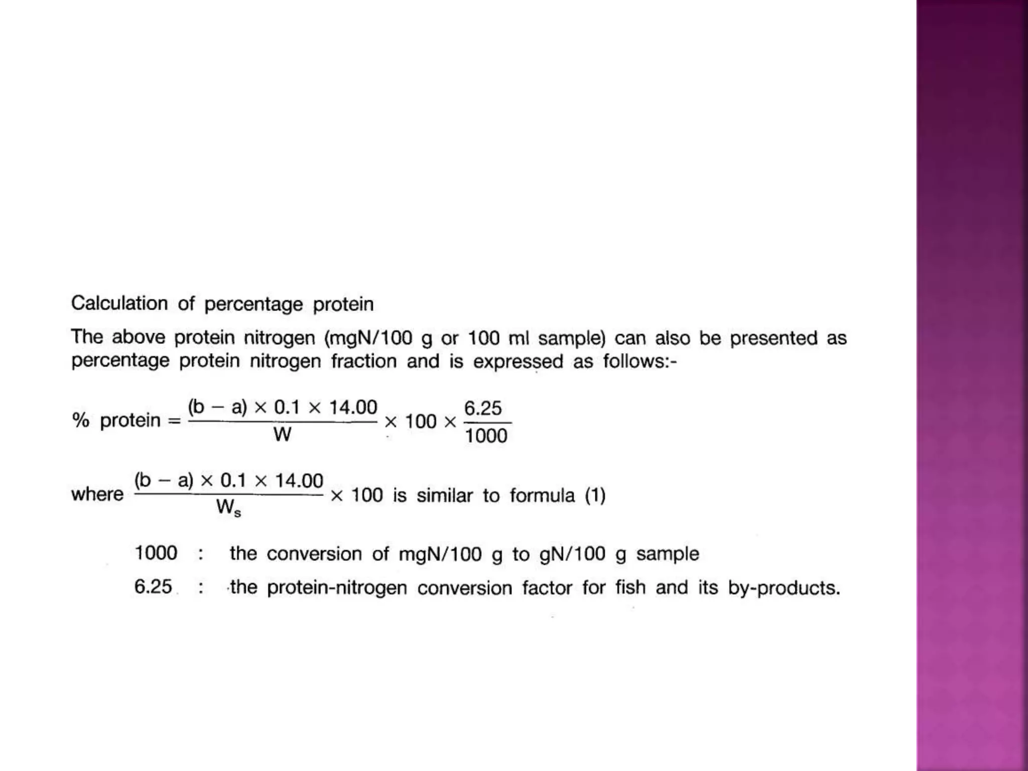 method for crude protein anylsis (Kjeldahl).pptx