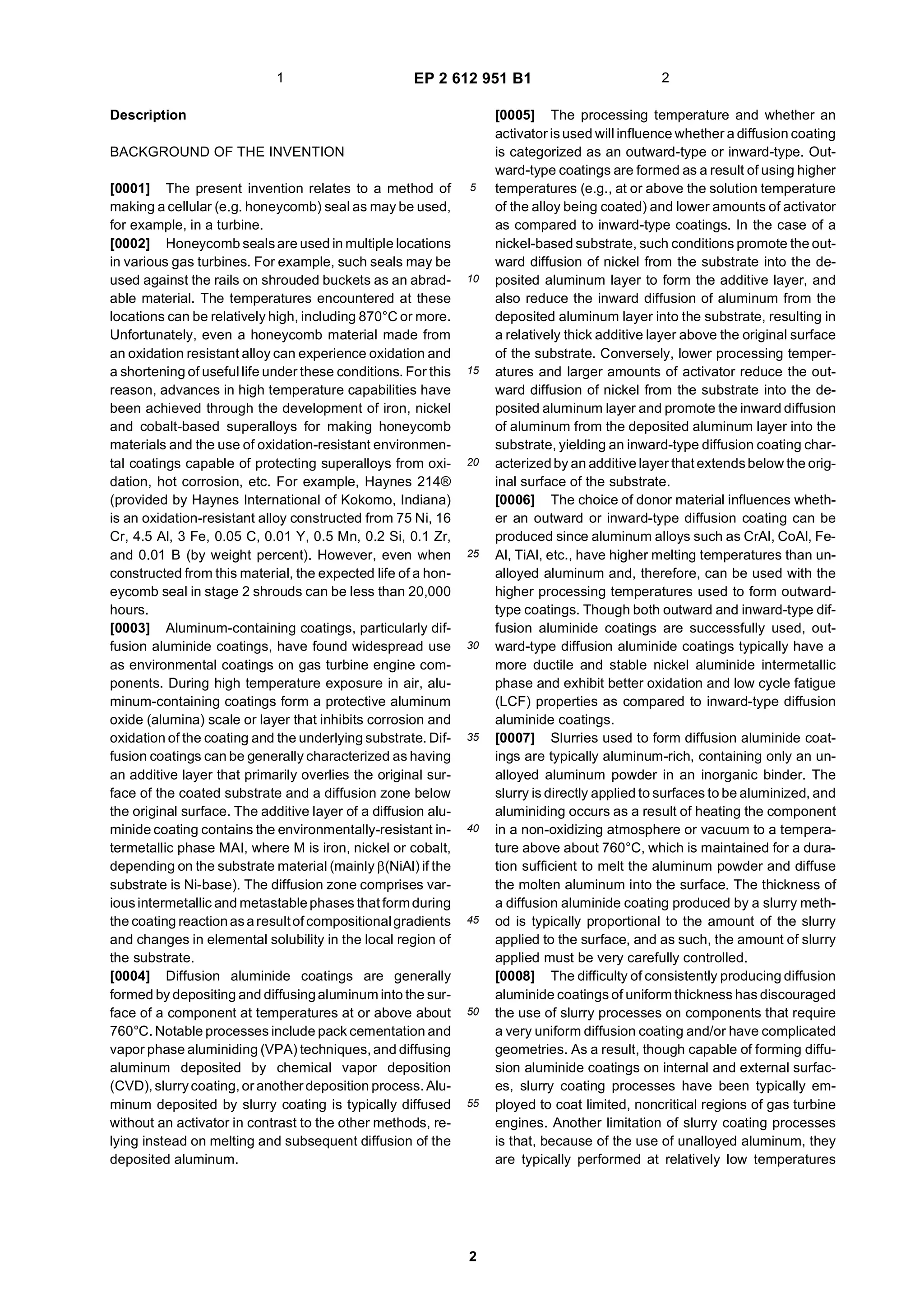 Method for making a honeycomb seal.pdf