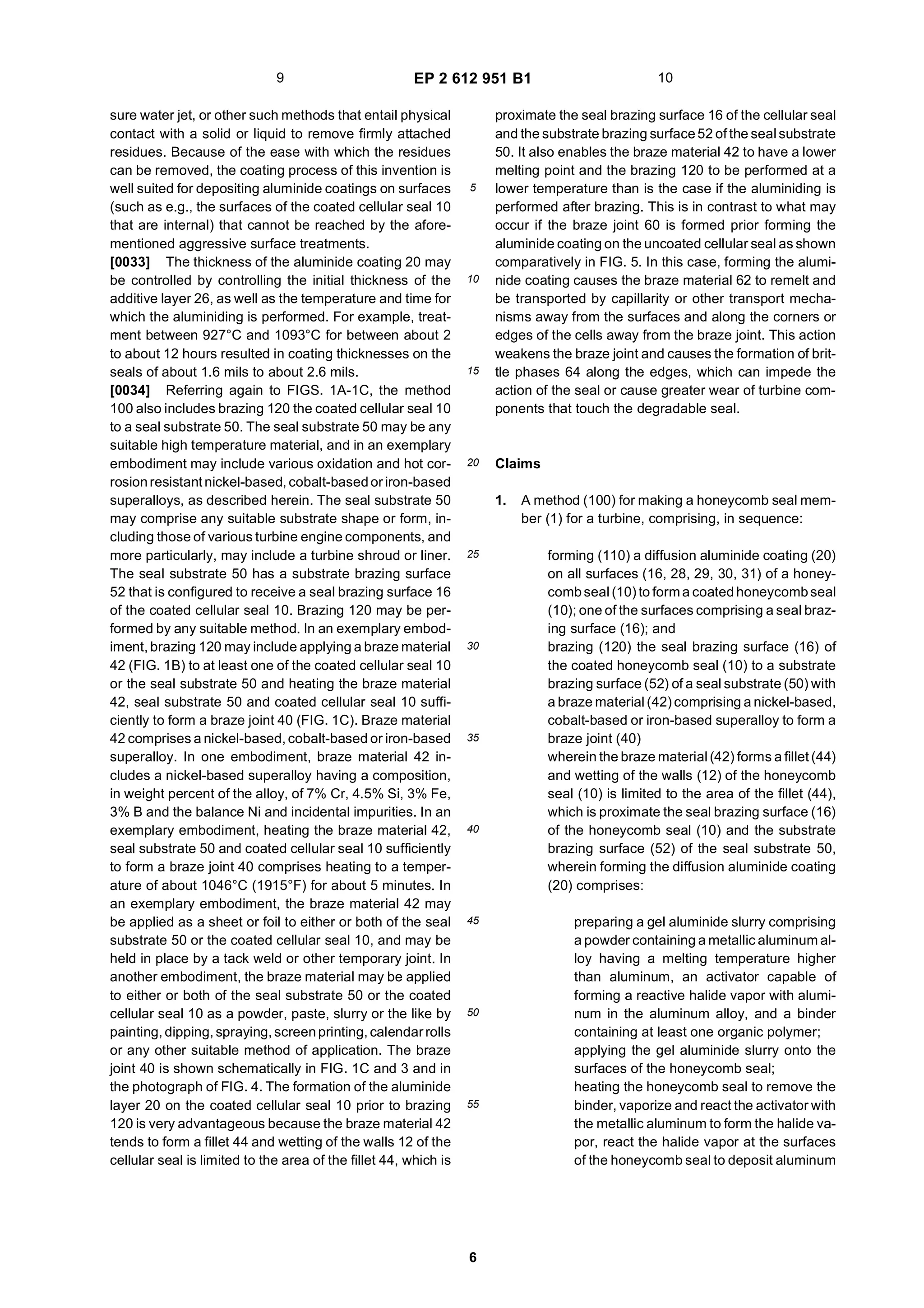 Method for making a honeycomb seal.pdf