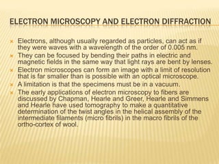 Method for measuring or investigation of fiber structure | PPTX