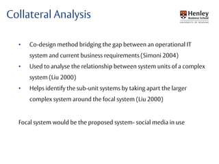 ESM Readiness Assessment:Organisational Semiotics Perspective | PPTX