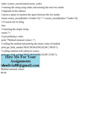 # method implementation takes two strings def get_both_marks.pdf