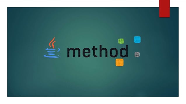 Method of java | PPT