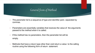 Method of java | PPT