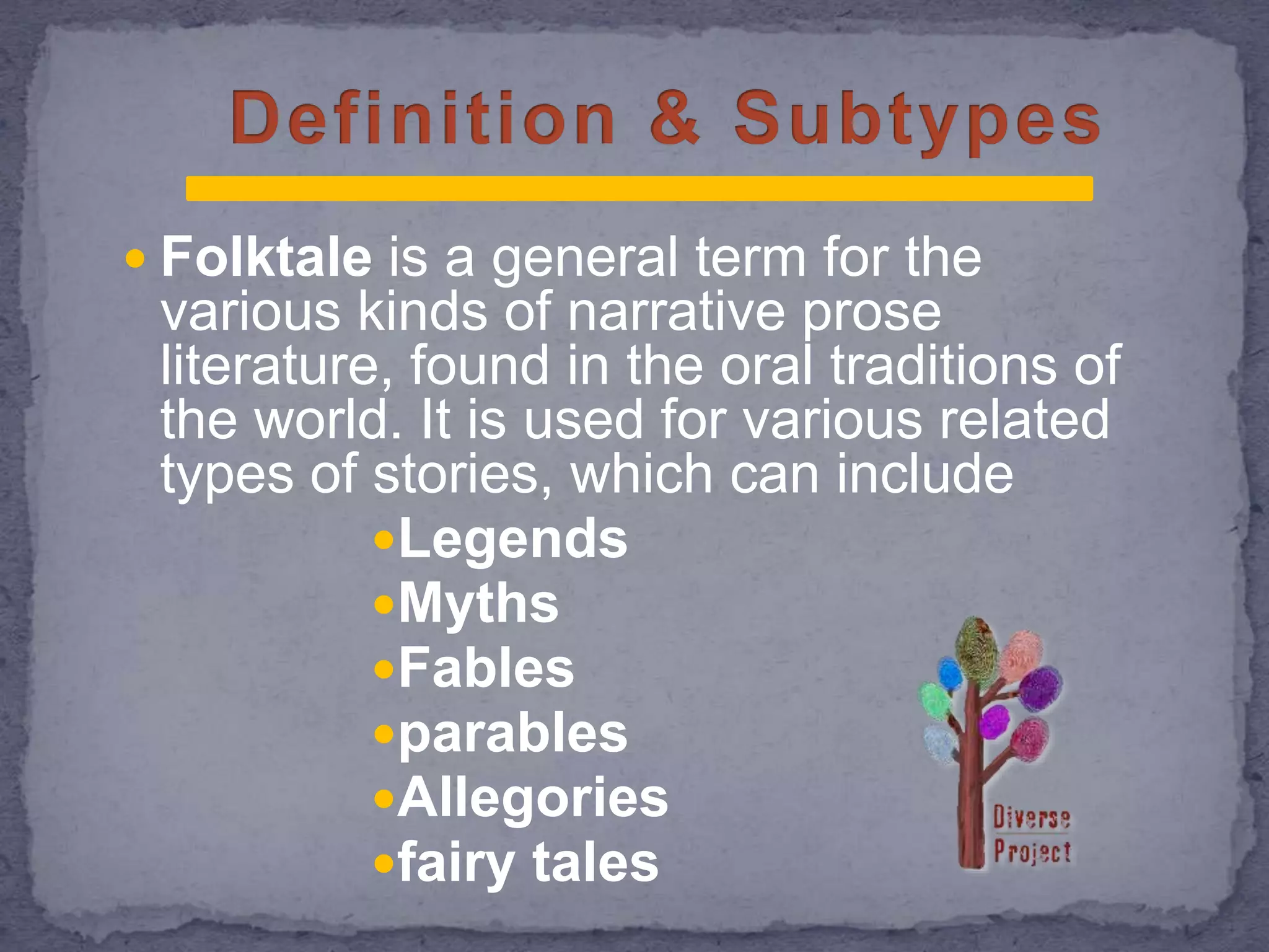 DIVERSE Method introduction- Fairy Tales | PPT