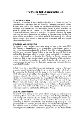 The Methodist Church in the UK | PDF