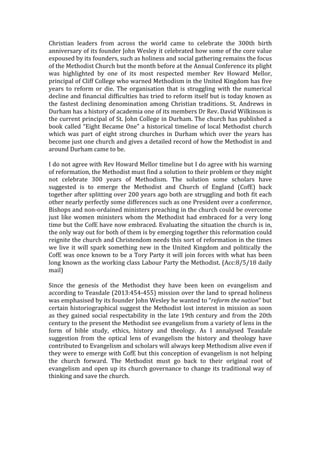 The Methodist Church in the UK | PDF