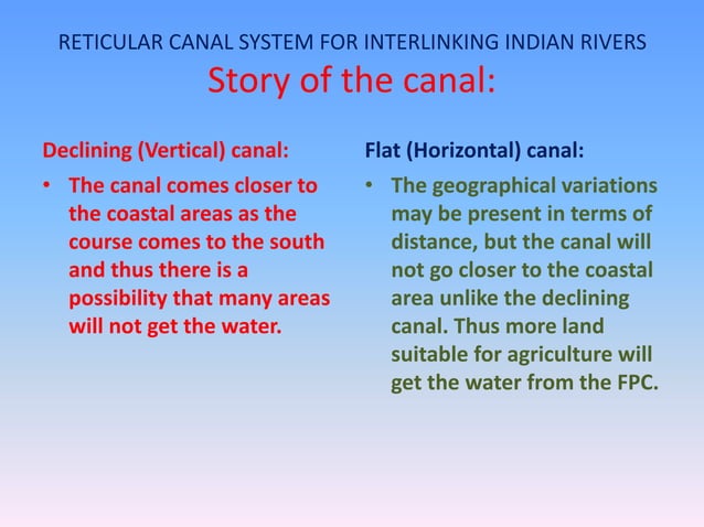 Method matters in inter linking rivers | PPT