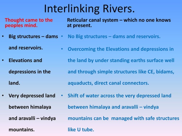 Method matters in inter linking rivers | PPT
