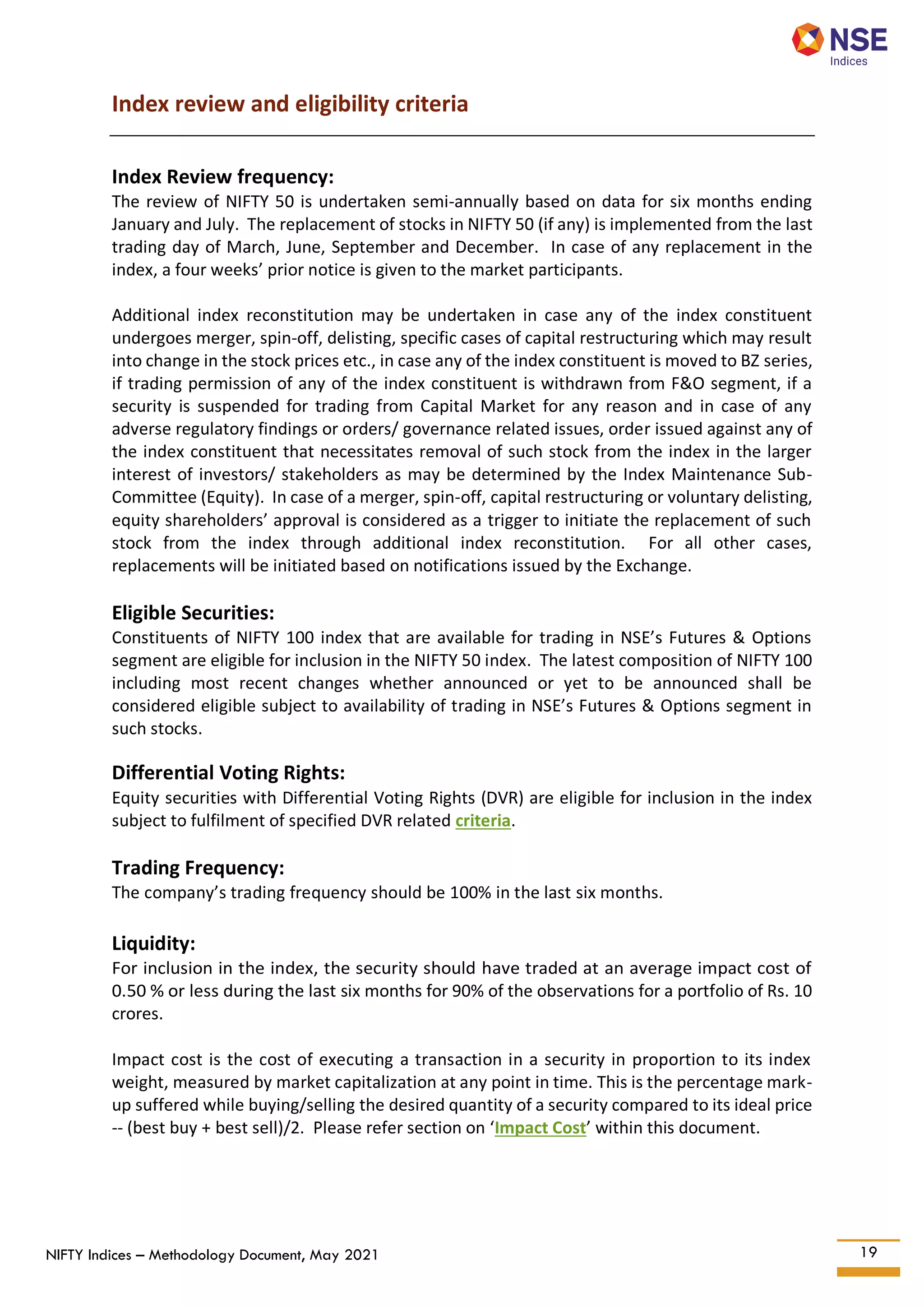 Method nifty equity_indices | PDF