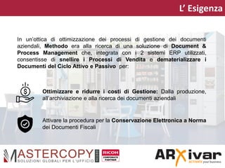 ARXivar per Methodo - Processi di vendita e Ciclo attivo/passivo lean. | PDF | Logistics | Business