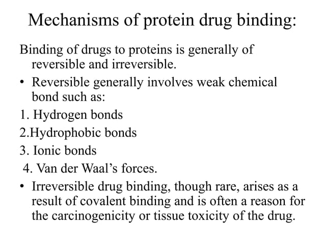 method of analysis and protein binding.pptx | Pharmaceutical Drugs | Medical Health