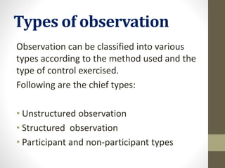 Method of assessment observation | PPTX