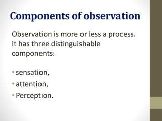 Method of assessment observation | PPTX