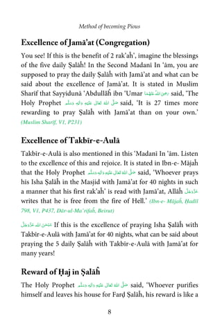 Islamic Book in English: Method of becoming Pious | PDF