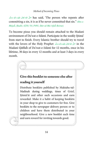 Islamic Book in English: Method of becoming Pious | PDF