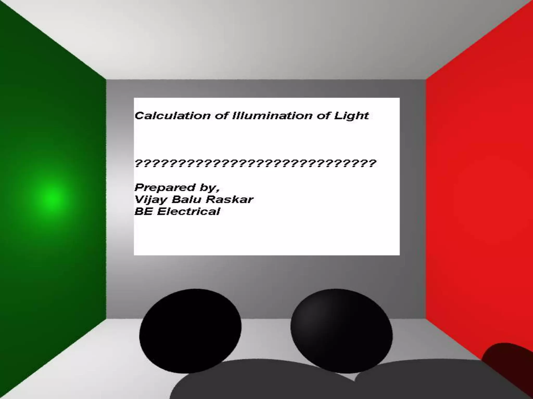 Illumination - Method of calculation | PPSX