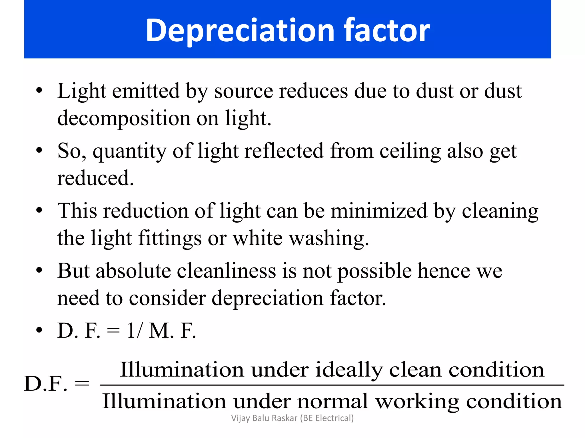 Illumination - Method of calculation | PPSX