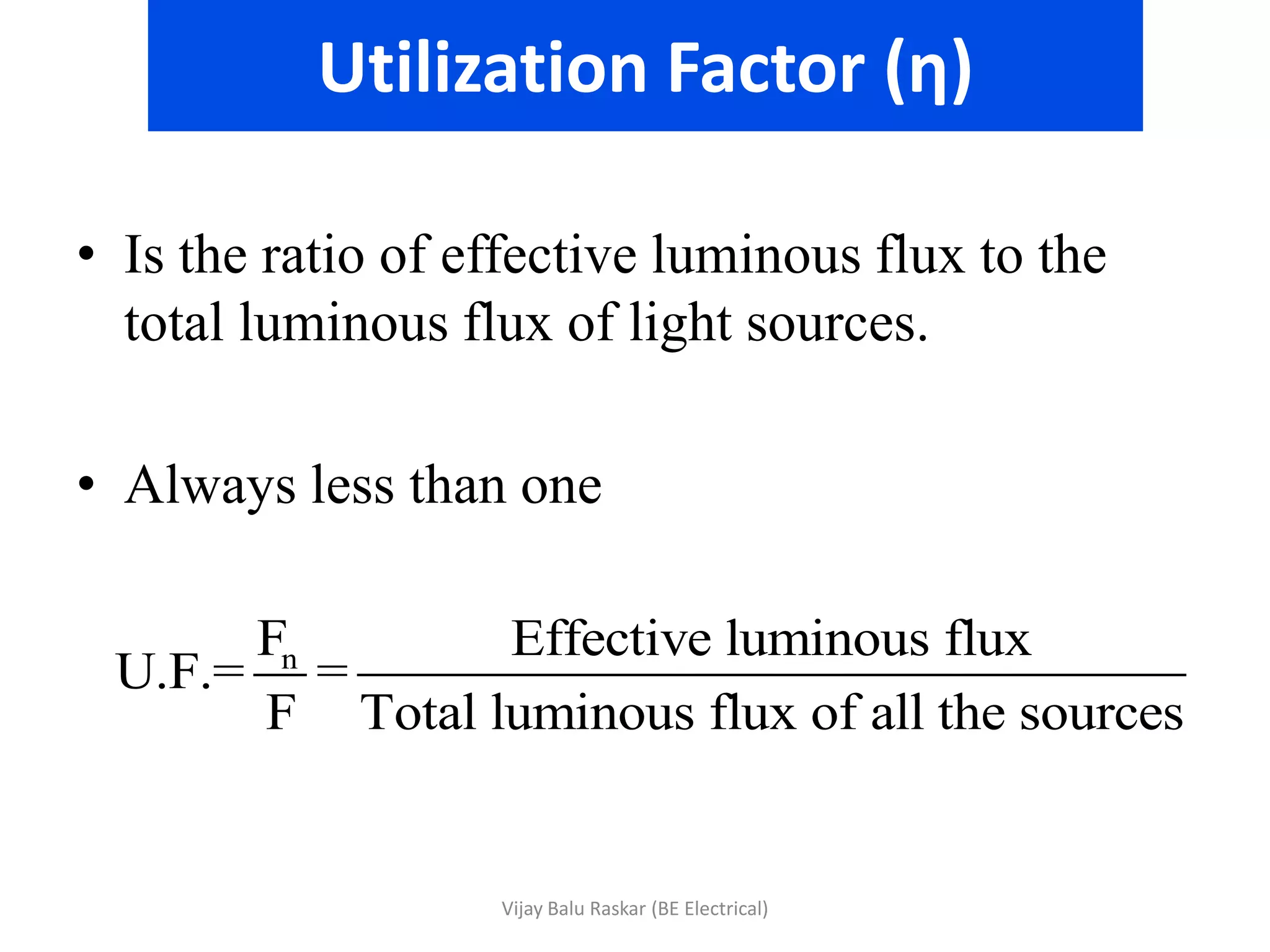 Illumination - Method of calculation | PPSX