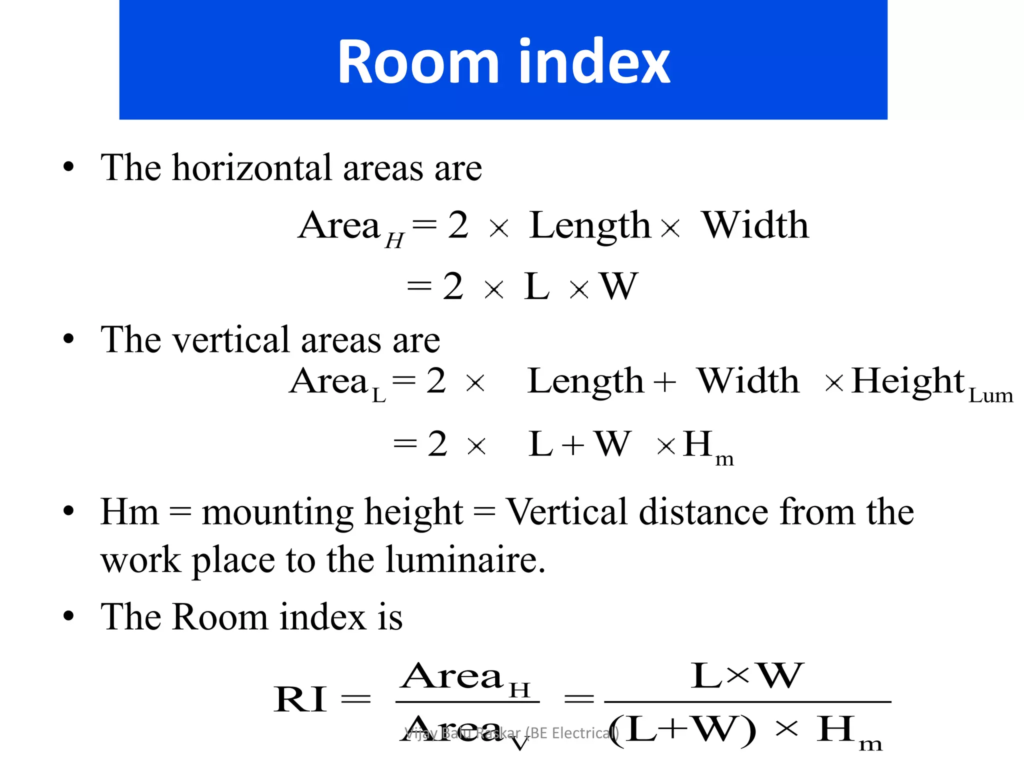 Illumination - Method of calculation | PPSX