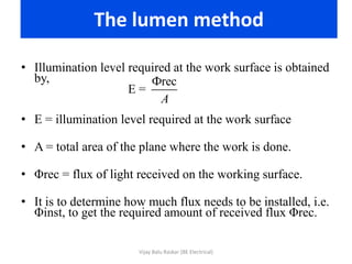Illumination - Method of calculation | PPSX