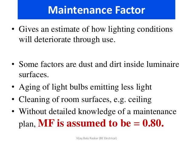 Illumination Method Of Calculation