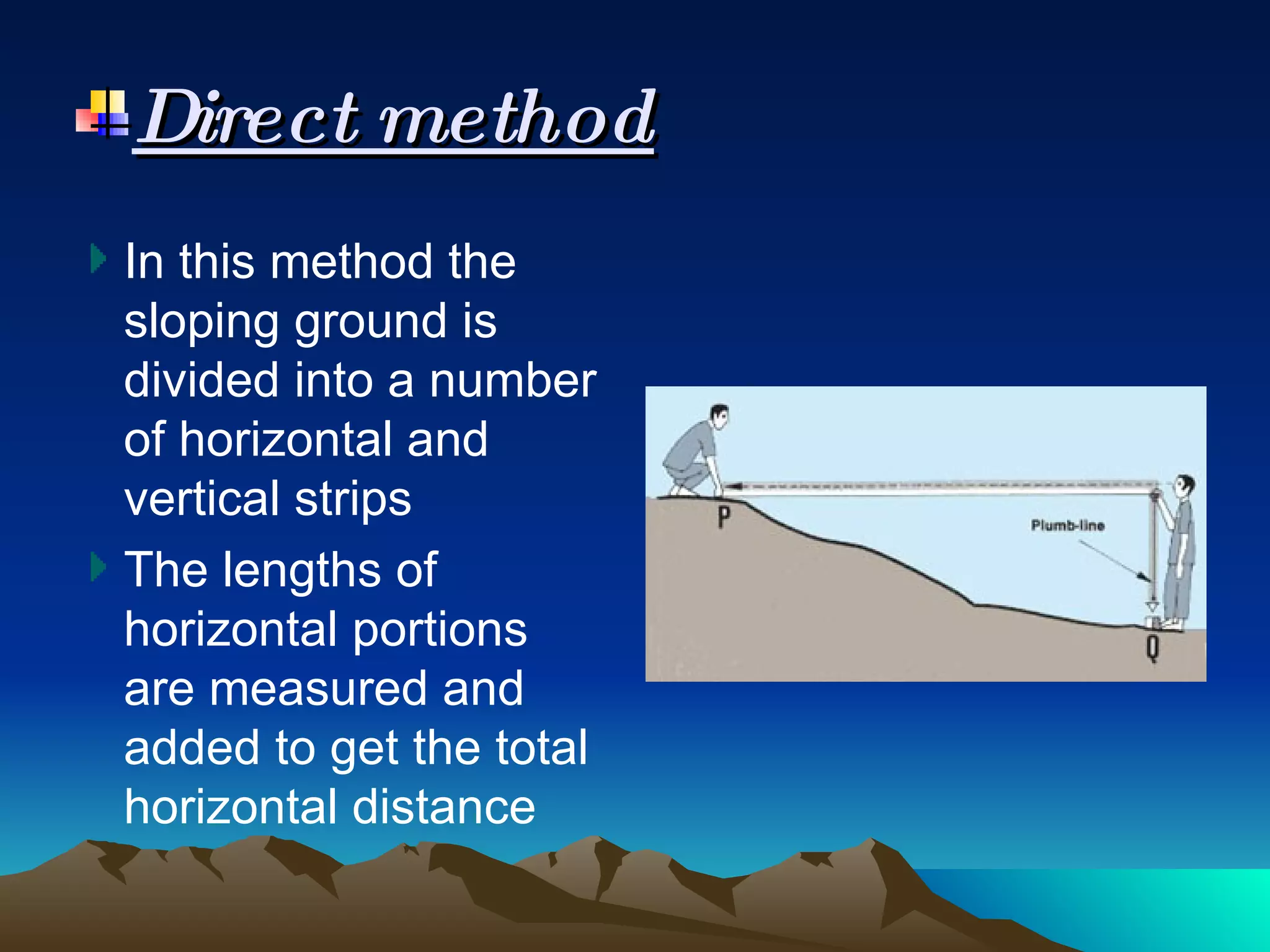 Method Of Chaining On Sloping Ground | PPT