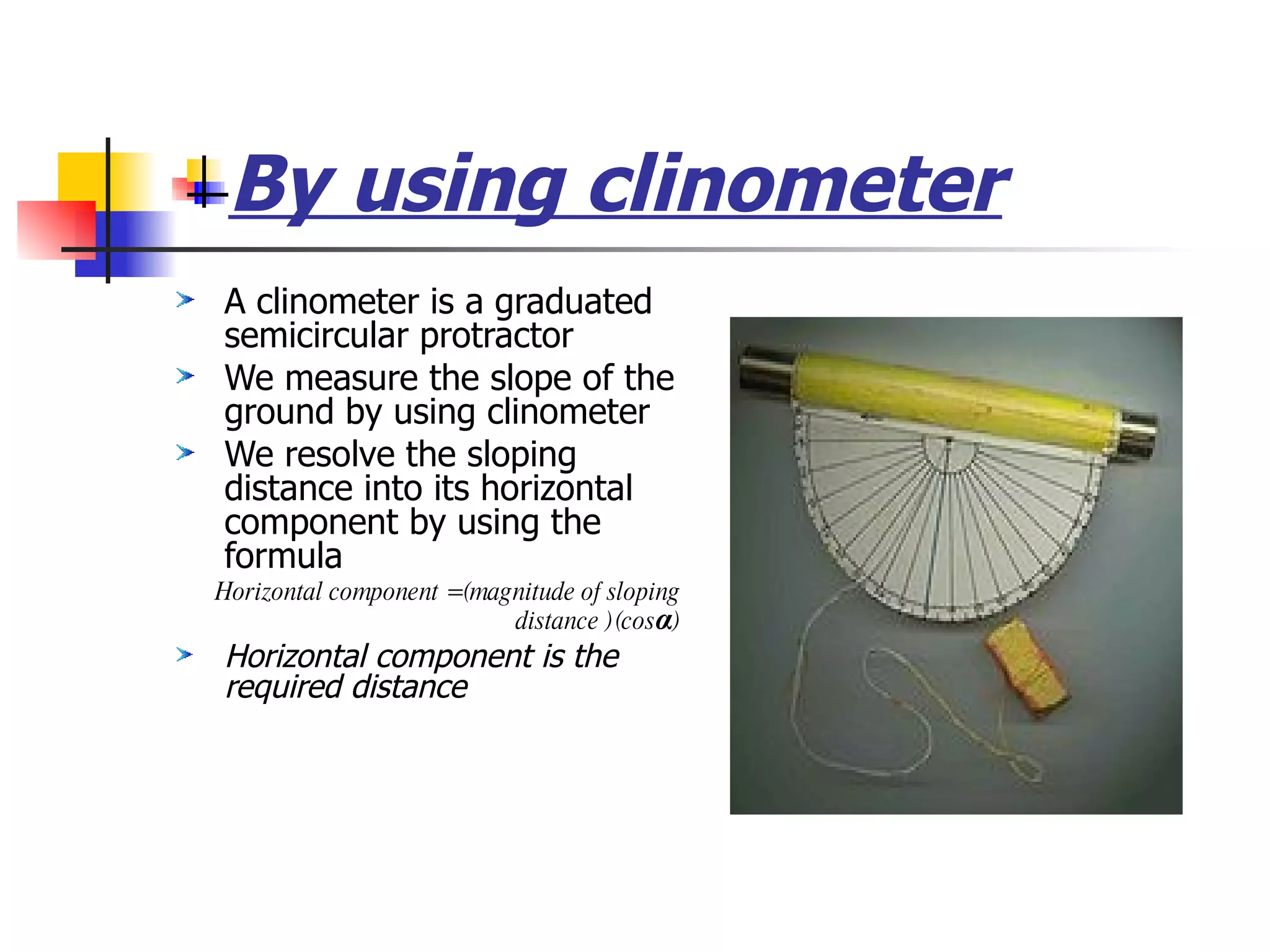 Method Of Chaining On Sloping Ground | PPT