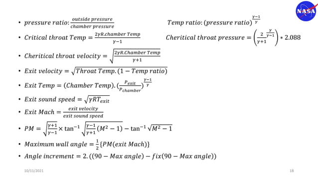 Method of characteristic for bell nozzle design | PPTX