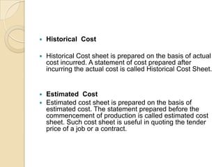 Method of costing | PPTX