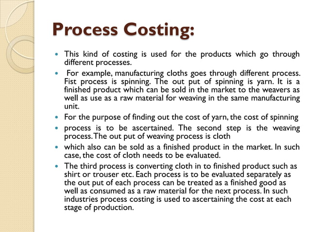 Method of costing | PPTX