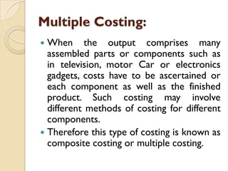 Method of costing | PPTX