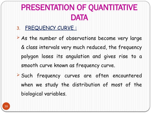 Method Of Data Presentation Biostatics Pptx Pptx