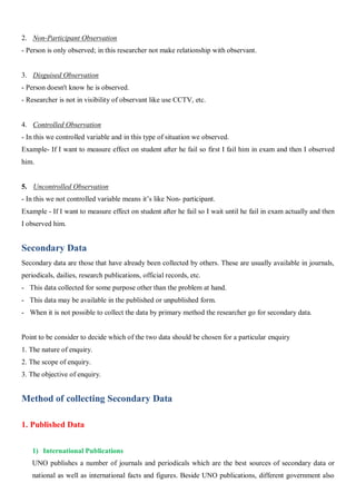 Method of Data Collection | PDF