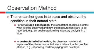 Method of data collection | PPT